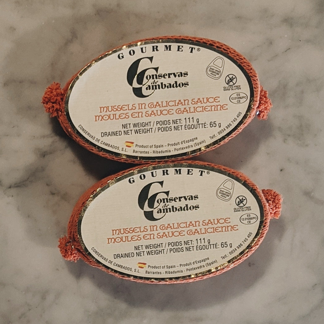 Conservas de Cambados Mussels in Galician Sauce – Maiden Lane Wine ...